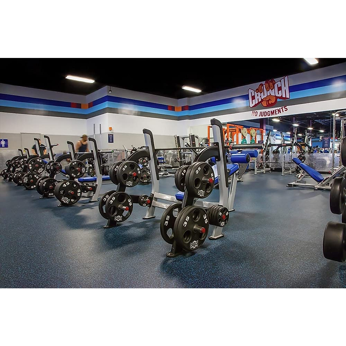 American Floor Mats Sport 8mm Heavy Duty Rubber Flooring - Interlocking Rubber Tile (23" x 23") Solid Black 11'6" x 15'4" Set (176 square feet)