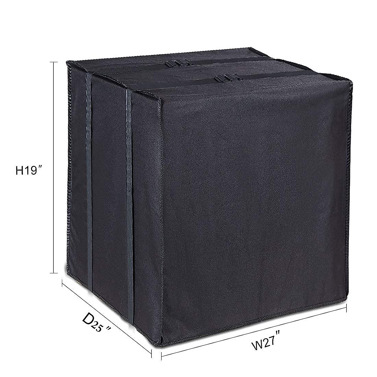 LBG Products Window Air Conditioner Cover 27''Wx19''Hx25''D for Outside AC Unit,Heavy Duty Winter AC Defender,Bottom Covered