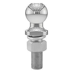 CURT 40017 Chrome Trailer Hitch Ball, 3,500 lbs, 1-7/8-Inch Diameter, 1 x 3-Inch Shank