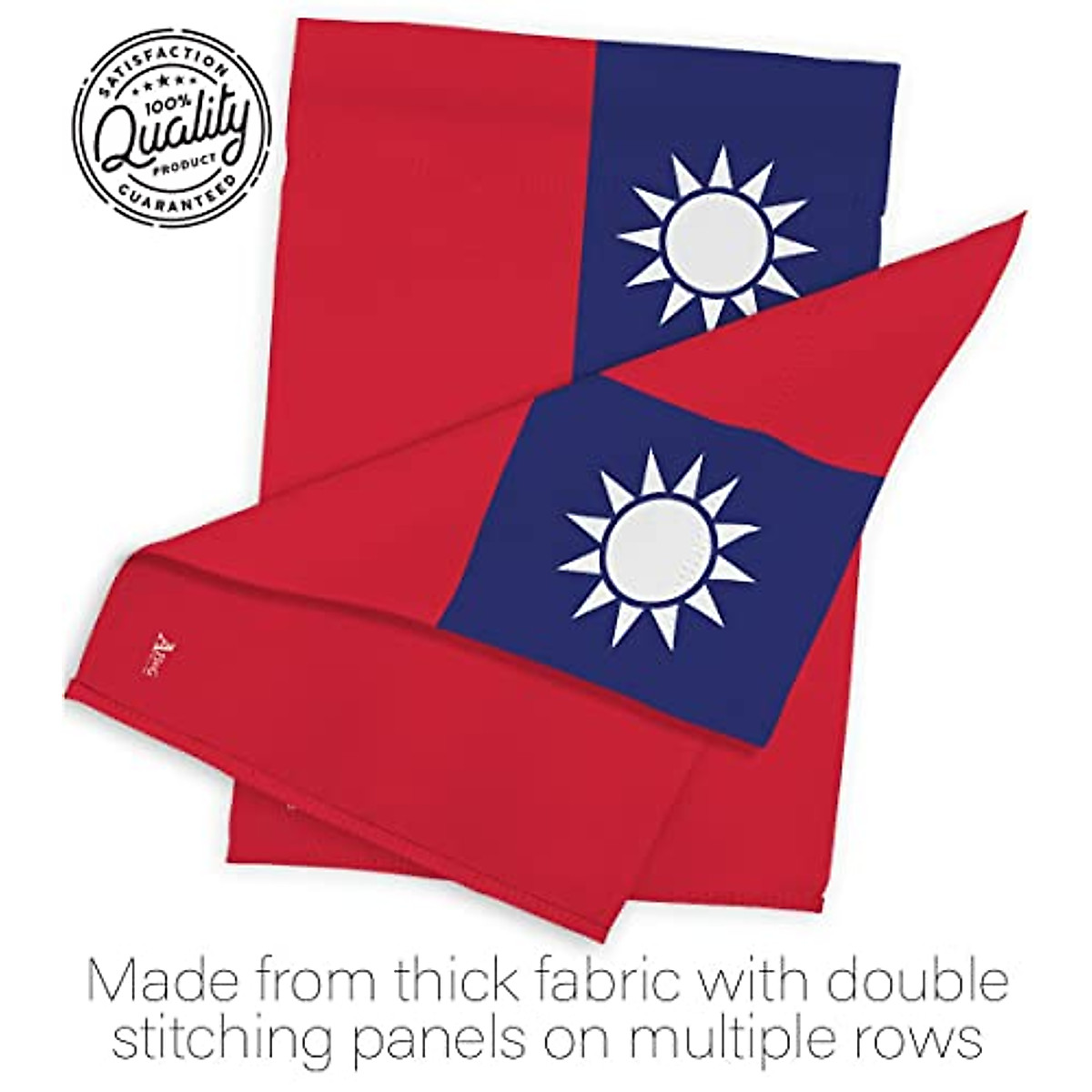 Americana Home & Garden Taiwan Garden Flag Set Wood Dowel Regional Nation International World Country Particular Area House Decoration Banner Small Yard Gift Double-Sided, Made in USA