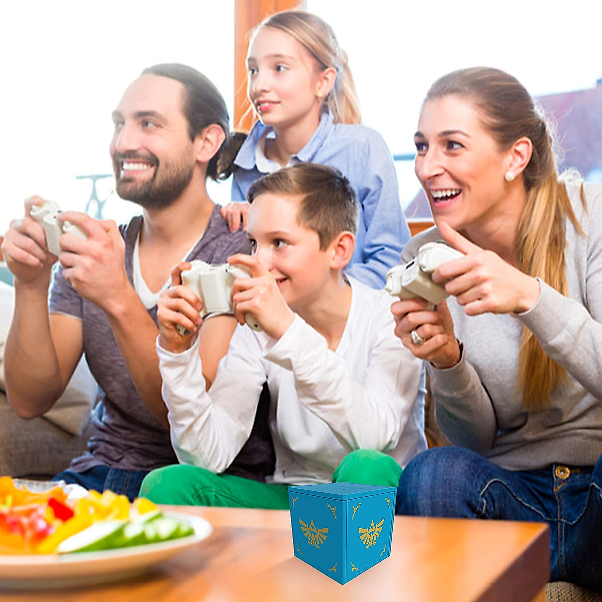 UFOPETIE Game Case and Storage Box for Switch Game Cards Zleda Games,Up to 16 Cards,for Nintendo Switch Game Card Case Cube