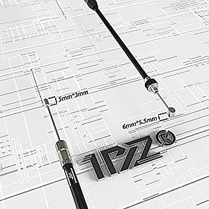 1PZ TA1-S22 Heavy Duty 7/8'' 22mm Thumb Throttle Cable Accelerator Handle Assembly For 50cc 70cc 90cc 110cc 125cc 250cc 4 Wheeler ATV Quad Go Kart Baja Mini Pit Bike