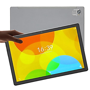 EBTOOLS 2 in 1 Tablet, 10.1 Inch FHD Screen, 12GB RAM 256GB ROM Octa Core, 12MP 24MP Dual Cameras Tablet with Mouse Keyboard Earbud US Plug 100‑240V (US Plug)