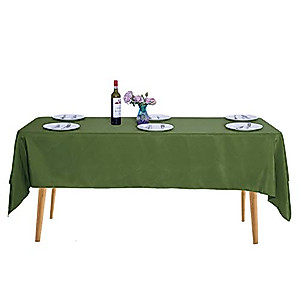 2pack 60x120 Inch Willow Rectangular Tablecloth 6 Feet Table Cloth in Polyester Fabric for Wedding/Banquet/Restaurant/Parties