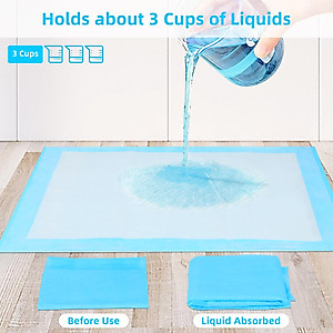 ScratchMe Super Absorbent Waterproof Dog and Puppy Pet Training Pad, Housebreaking Pet Pad,Blue (23.6"x23.6"（40PCS）)