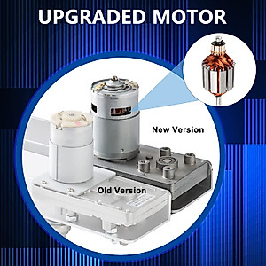 JQDML Reciprocating Cycle Linear Actuator DIY Motor 24V 100rpm High Torque 35lbs Stroke 30mm-150mm Adjustable with Remote Controller Big End Connector Speed Regulator(24v150mm100rpm)