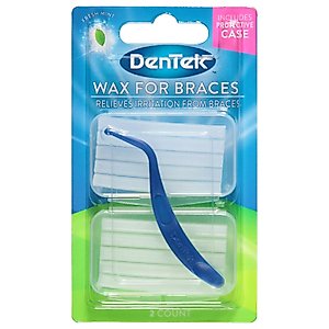 DenTek Wax for Braces, 2 count