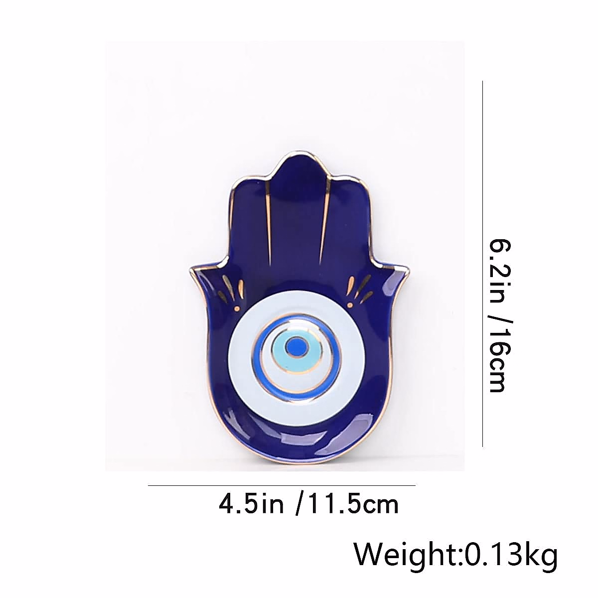 MOWUQEEN Espresso Coffee Cups Set, Evil Eye cups Ceramic Coffee Mug, Hamsa Hand Designed Set of Cups And Saucers resso Coffee Cups Set, Ceramic Coffee Mug Tea Cup (DY-Devil's Eye Cup-C)