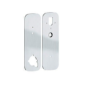 Lockly Smart Door Lock Cover Plate, Accessory for Lockly Smart Locks, Rust-Proof Stainless Steel for Hole Filler Plate - Satin Nickel (PGA006SN)