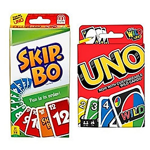 Bjdesign Bjdesign Skip Bo Card Game Bundled With Uno