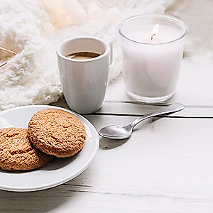 Kingyo 12 Pack White Unscented Clear Glass Filled Votive Candles-12 Hour Burn Time- Perfect for Wedding Receptions, Christmas, Party Favors & More