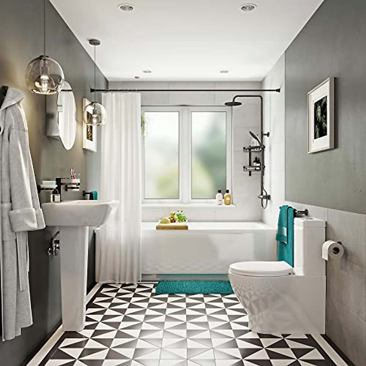 Croydex Severn Stainless Steel Circular Medicine Cabinet with Over Hanging Mirror Door, 19.7 x 19.7 x 3.9 In.