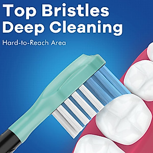 BrightDeal Replacement Heads for Philips Sonicare ProtectiveClean 4100 5100 6100 DiamondClean 9500 ExpertClean 7500 FlexCare HealthyWhite Electric Sonic Toothbrush C3 G3 W3 C2 G2 Brush, Black, 6 Pack