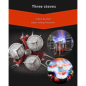 Bulin Camping Gas Stove Burner 3500W/3800W/5800W/6800W/18000W Adjustable Ultralight Backpacking Stove Windproof Camp Portable Propane Stove for Camping Hiking Backpack Outdoor