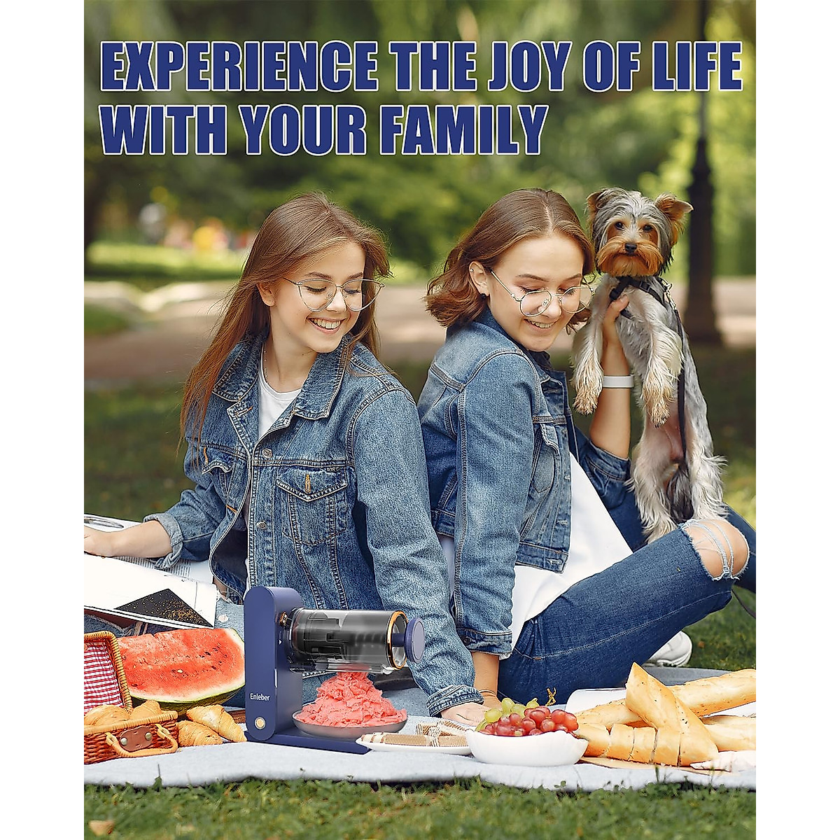 Electric Shaved Ice Machine bundle with Safe Mandoline Slicer,Rechargeable Snow Cone Machine with 2 Silicone Ice Mold, Multifunctional 6 in 1 Food Chopper