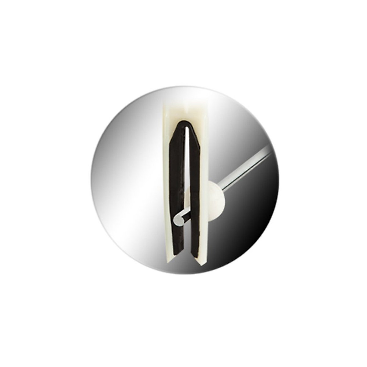 PF WaterWorks PF0736-BN-BN-NO Sink/Lavatory ABS EasyPOPUP Universal Pop-Up Drain Assembly-Easy Remove Stopper-Brushed Nickel (Matching Plated Body Without Overflow)