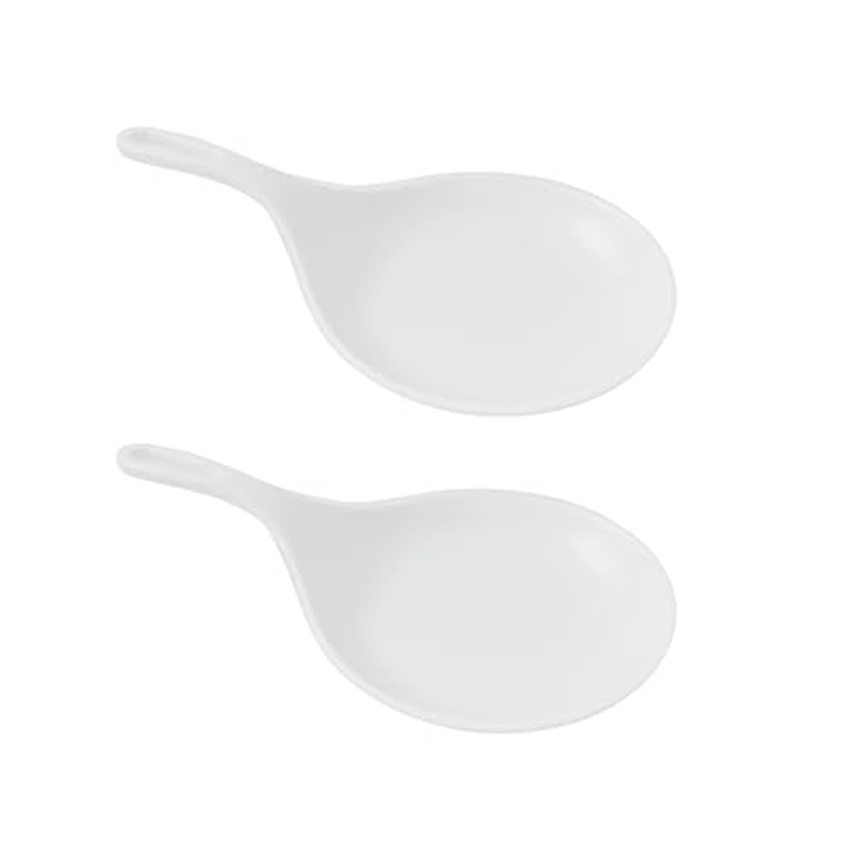 2 Handheld Plates Korean BBQ & Hot Pot Plates, Boki Plate, Mukbang Plate, Plates With Handles, Spoon Plate, Buffet Restaurant Sushi Pasta Catering Appetizer Serving Plate (Melamine)