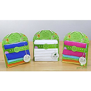 green sprouts Muslin Face Cloths made from Organic Cotton,Pink Set