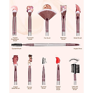 Makeup Brushes Makeup Brush Set, BESTOPE PRO Makeup Brushes Kit, 16Pcs Professional Makeup Brush Set for Eye and Face, Foundation Powder Concealers Blush Eyeshadow Brush Make UP Brushes Kit Champagne