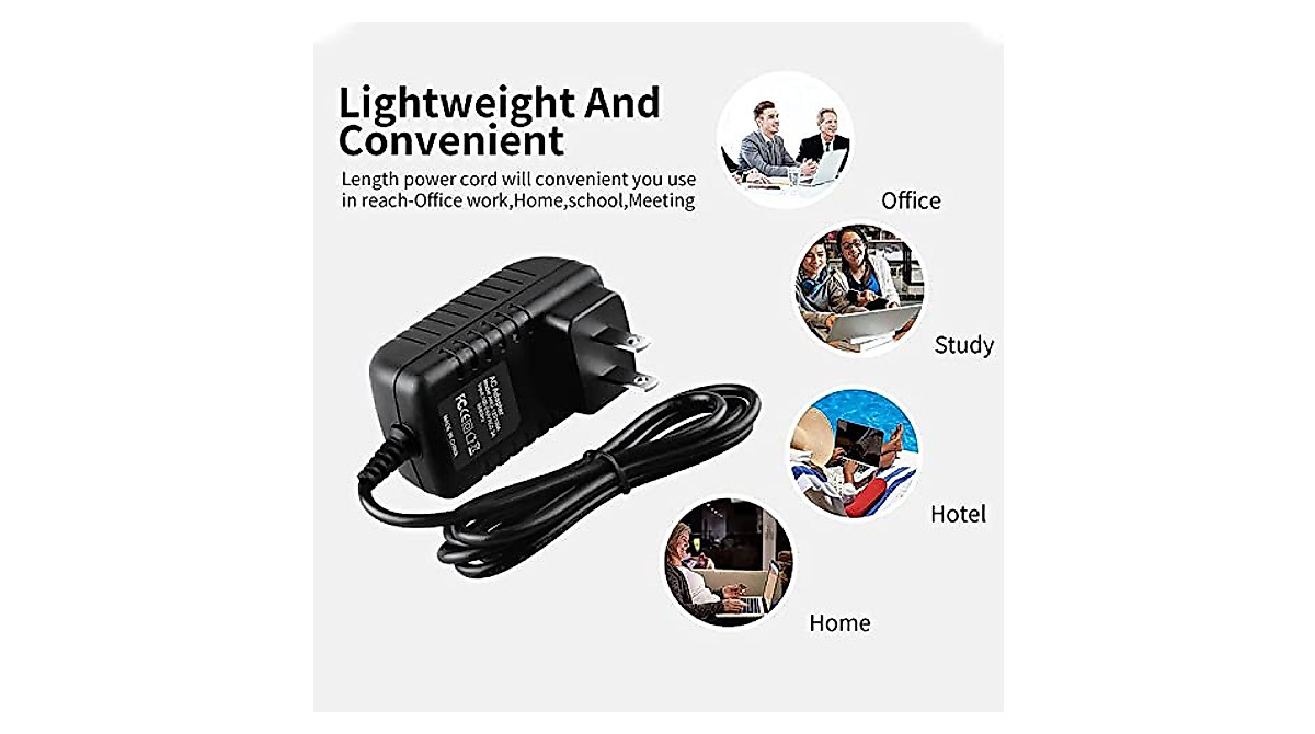 Parthcksi AC DC Adapter for Hitachi Hi8 Camcorders