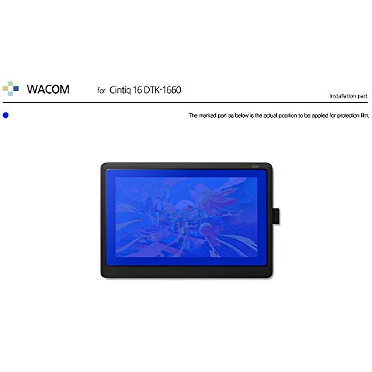 MITER CASE Screen Protector for WACOM Cintiq 16 DTK 1660, AFP Oleophobic Coating Screen Protector Clear LCD Shield Guard Film