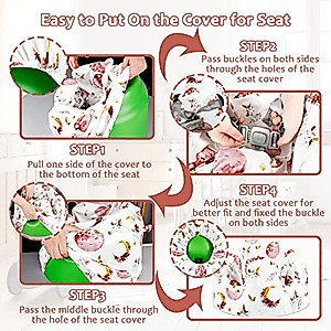 Baby Seat Cover Compatible with Bumbo Seat, Summer Cool Breathable Seat Cover for Baby Girl Boy, Soft Removable Cover for Baby Seat, Machine Washable, Moon Star