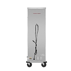 KoolMore 33 in. Commercial Non-Insulated Heated Holding Cabinet with Wire Racks and Glass Door in Silver, UL and NSF Listed (KM-CH36-WNGL)