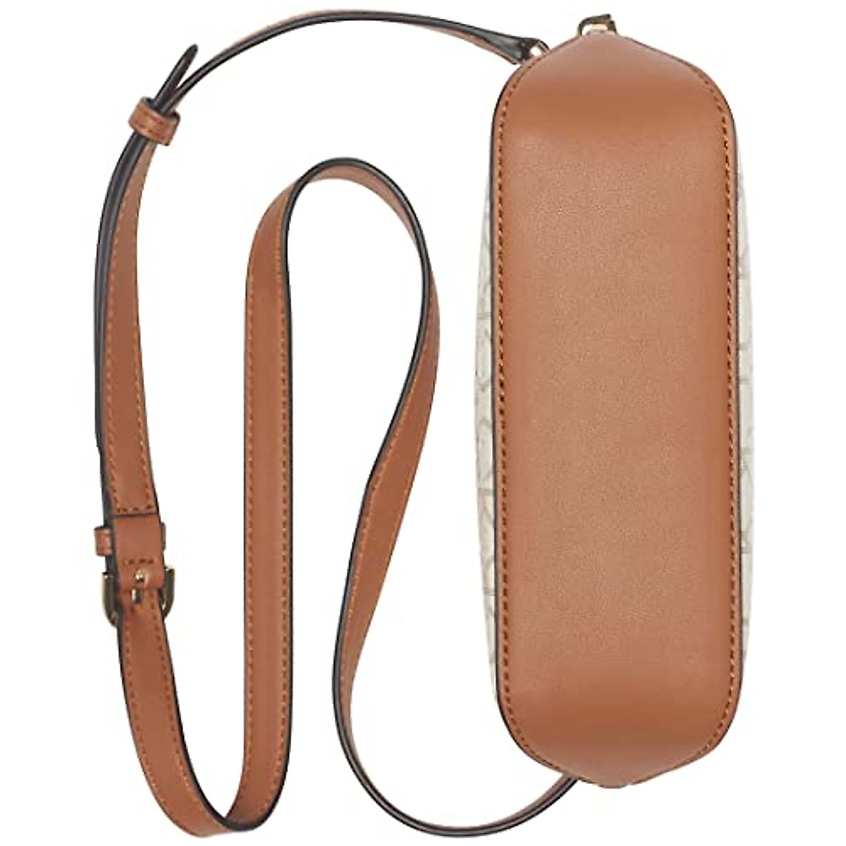 Calvin Klein Lucy Triple Compartment Crossbody, Vanilla/Khaki/Caramel Embossed