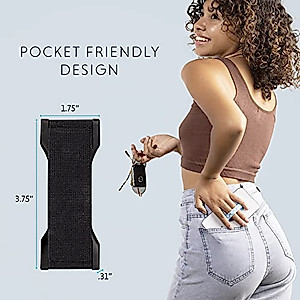 LoveHandle PRO Premium Phone Grip - Phone Strap - Magnetic Phone Mount and Kickstand for Smartphone and Tablet - Black