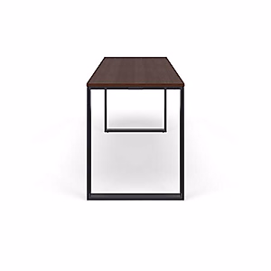 HON Basyx Commercial-Grade Executive Desk, 55", Walnut