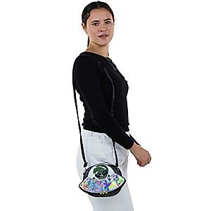 Sleepyville Critters UFO Alien Spaceship Crossbody Bag Purse