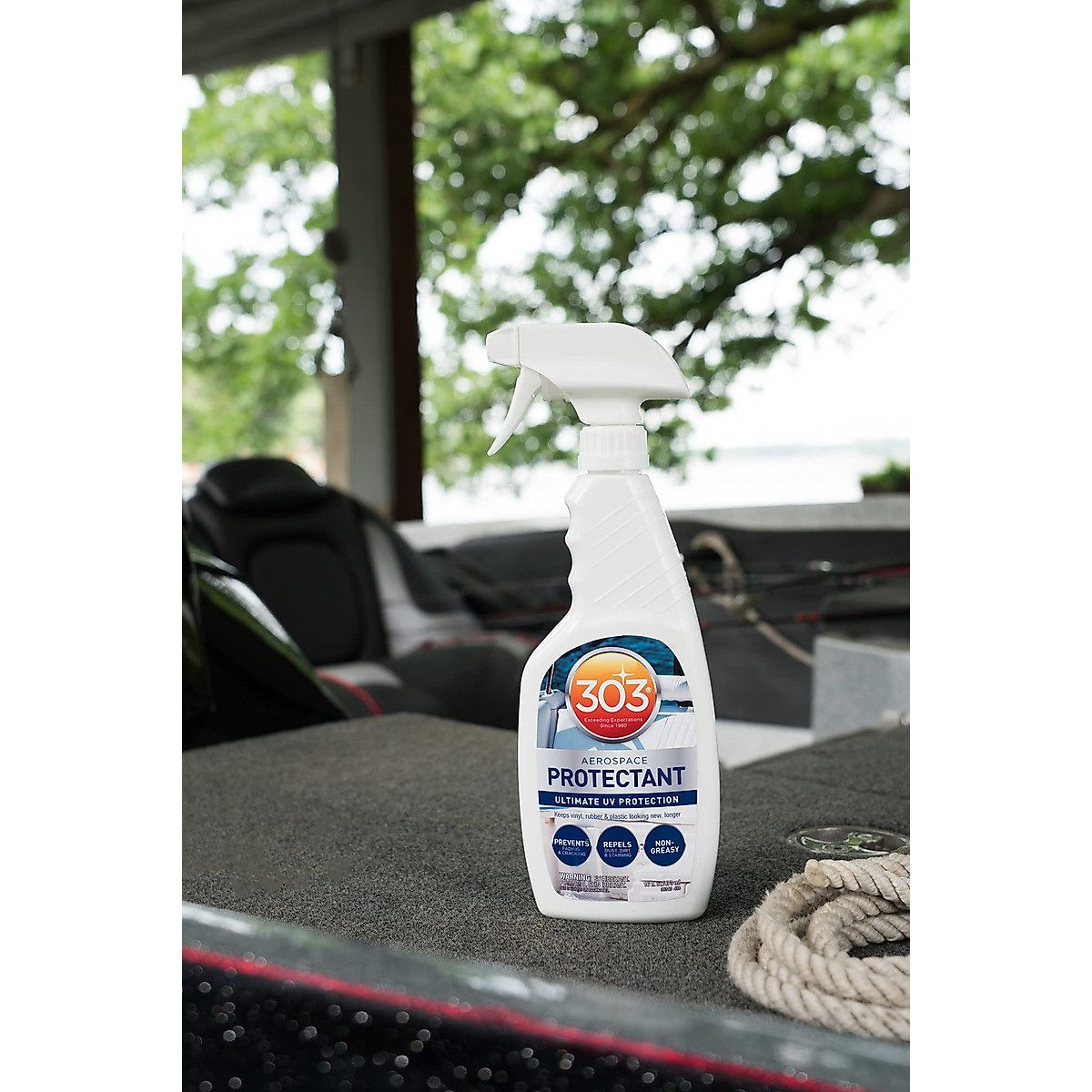 303 Marine Aerospace Protectant - Provides Superior UV Protection, Repels Dust, Dirt, and Staining, Dries To A Matte Finish, Restores & Maintains, 16oz (30340CSR) Packaging May Vary