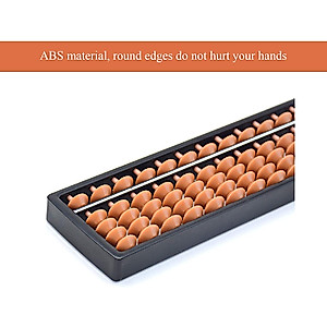Abacus Soroban 17 Digits Rods Chinese Japanese Abacus Calculator Educational Tools Abacus Counting Tool for Adults, Kids
