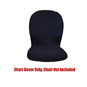 Chris.W Computer Office Chair Cover Stretchable Removable Office Swivel Chair Cover Universal Lift Chair Slipcovers (Black)
