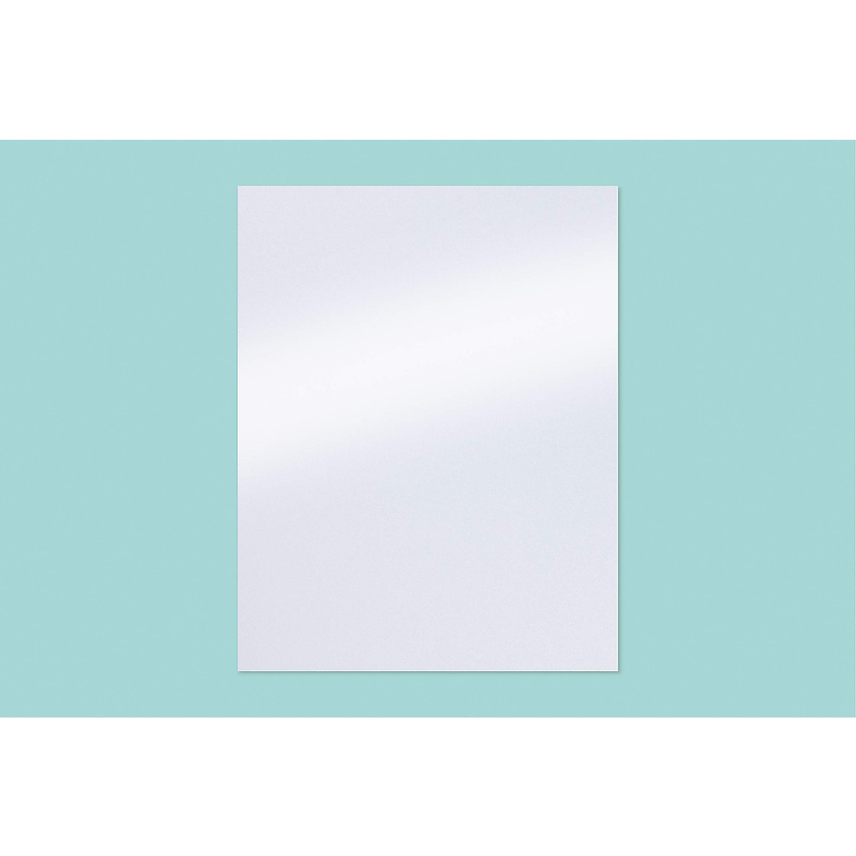 White Shimmer Paper - 100-Pack Metallic Paper, 120 GSM, Paper Crafting Supplies, Perfect for Flower Making, Ticket, Invitation, Stationery, Scrapbook Use, Printer Friendly, 8.5 x 11 Inches