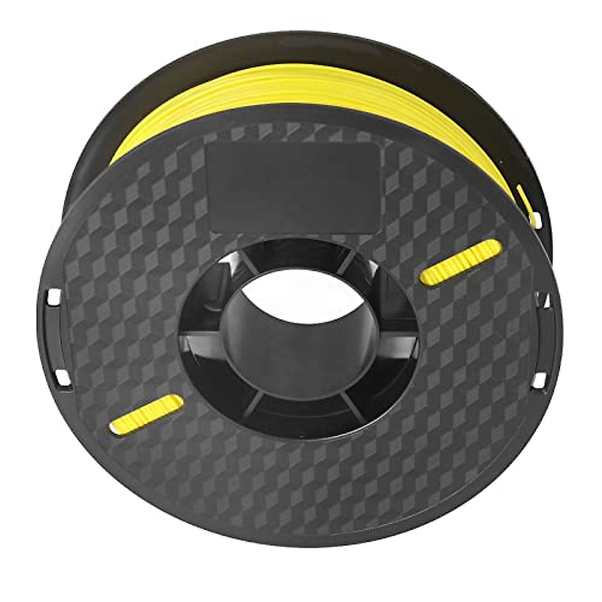 3D Printer Roll Filament, Smokeless Plastic Shell 1kg Spool 1.75mm PLA Print Filament High Accuracy for Industrial Devices(Yellow)