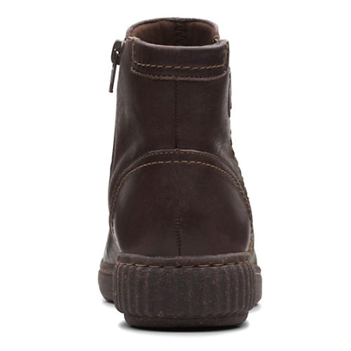 Clarks Women's Caroline Orchid Ankle Boot, Dark Brown, 9