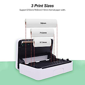 KXDFDC L3 300dpi Thermal Printer Portable BT File Note Photo Printer Support Smartphone Laptop for Home Work