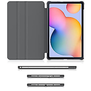 Soke Galaxy Tab S6 Lite 10.4 Case 2022/2020, Premium Shock Proof Stand Folio Case, Multi-Viewing Angles, Hard PC Back Cover for Samsung Tab S6 Lite 10.4 inch Tablet [SM-P610/P613/P615/P619],Black