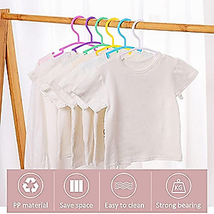 Baby Hangers 120 Pack Clothes Hangers Colorful Plastic Hangers Small Coat Hangers for Kids,Infant,Nursery,Toddler