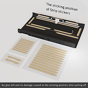 PlayVital AlterGrips Protective Slim Case for Nintendo Switch OLED, Ergonomic Grip Cover for Joycon, Dockable Hard Shell for Switch OLED w/Thumb Grip Caps & Button Caps - Matcha Green