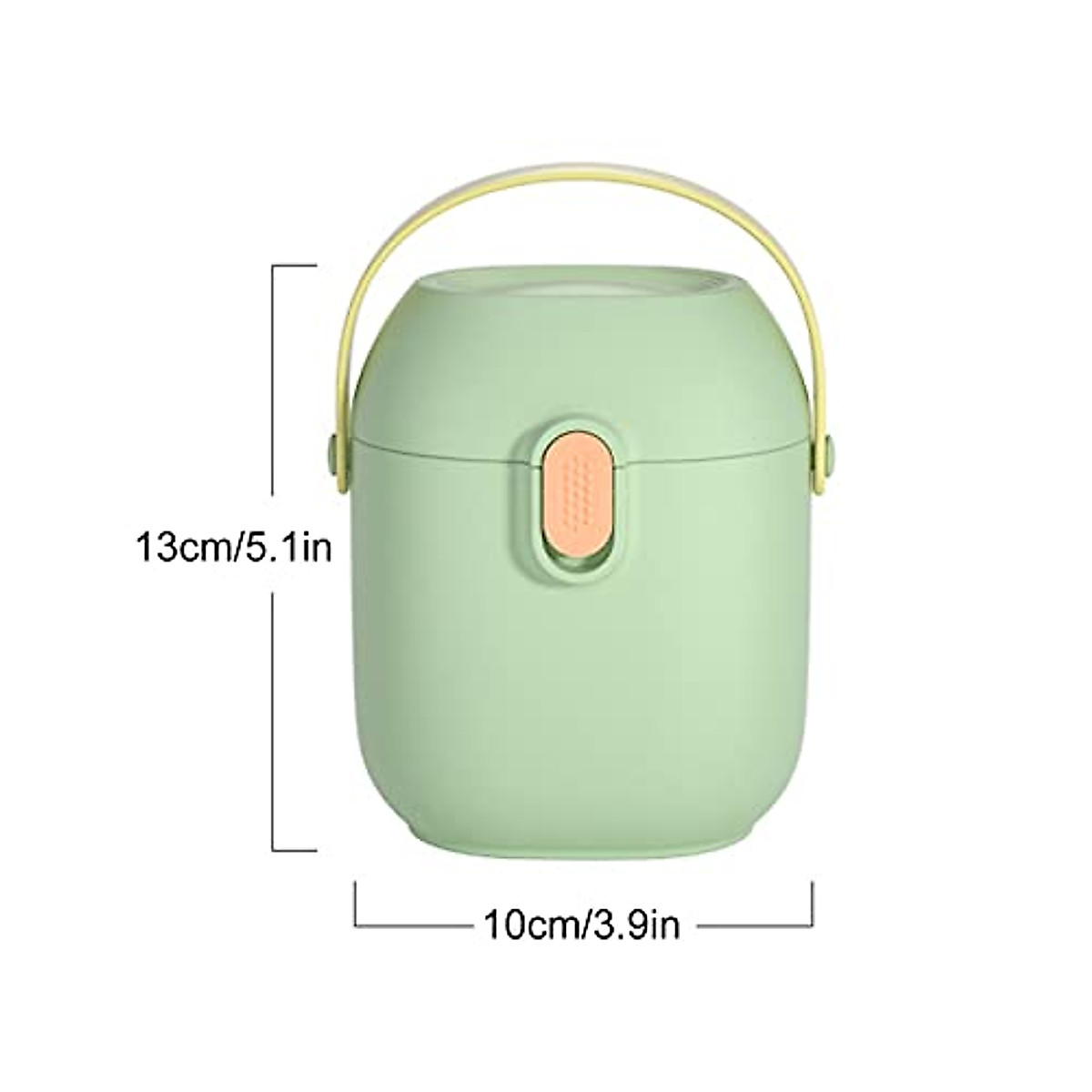 SLDHFE Baby Formula Dispenser Travel Container, Toddler Milk Powder Portable Formulav Storage Snack Containers with Scoop and Carry Handle, for Toddlers Kids (Green)