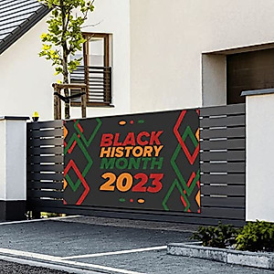 Black History Month 2023 Banner Yard Outdoor Party Congratulations Welcome Home Banners Photography Background Decoration