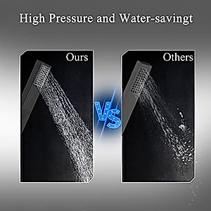 Senlesen Black Floor Mounted Single Handle Bathroom Tub Filler Faucet Free Standing Bathtub Mixer Tap