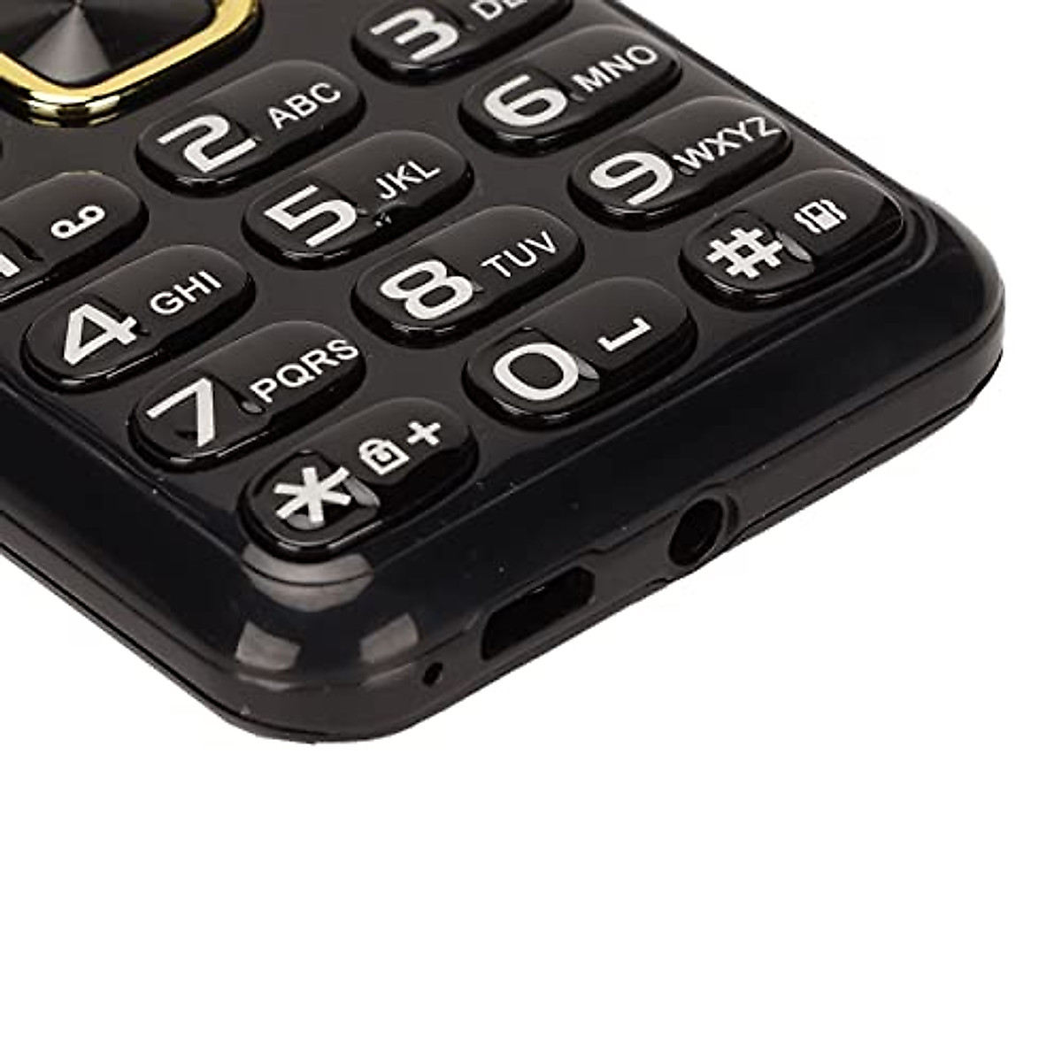 ASHATA W23 Ultra Thin 2G Mobile Phone for Senior, Big Speaker and Voice, Multifunctional Long Standby Unlocked Cellphone, 3 Card 3 Standby, 16GB Memory Card(Gold)