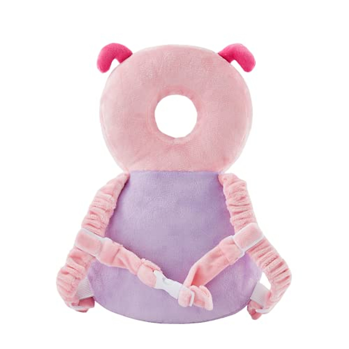 Baby Head Potector Backpack Toddler Safety Protector Cushion Pad Toddler Backpack for Crawling Walking, Adjustable Toddlers Back Safety Pad for Boys and Girls(Pink Butterfly)