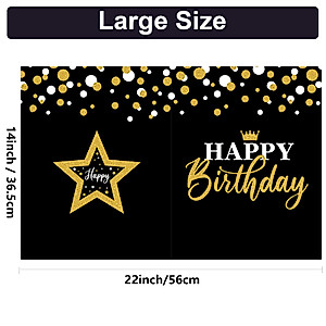 party greeting Jumbo Birthday Card Giant Guest Book Happy Birthday Party Decorations Supplies Gifts for Office Women Men Co-Worker -Large 14 x 22 inches