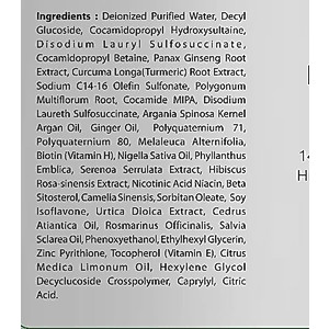 First Botany Cosmeceuticals, Hair Regrowth and Anti Hair Loss Shampoo 16 fl oz, with DHT blockers- Daily Hydrating, Detoxifying, Volumizing Shampoo For Men and Women