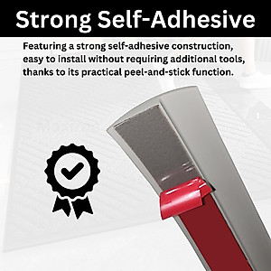 Maxiroc Floor Transition Strip Self Adhesive Carpet Wood Tile Vinyl Flooring Laminate Transition Cover Edge Trim Gap Doorway Threshold for Uneven Floors Heights Within 5 mm (40 inches, Gray Forest)