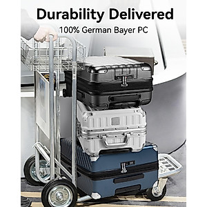 LUGGEX 28 Inch Luggage with Spinner Wheels - 90L Polycarbonate Hardside Expandable Large Suitcase Checked (Champagne, 28 Inch)